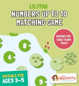 Lily Pad Numbers To 10 Matching Game | Mrs Mactivity