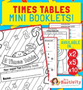 2,5 And 10 Times Tables Mini Booklets | Times Table Printable