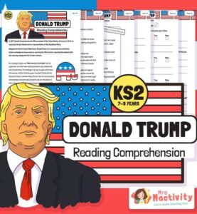 KS2 Donald Trump Reading Comprehension Activity | Mrs Mactivity