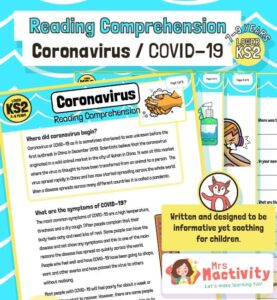 KS2 Coronavirus Reading Comprehension Activity | Mrs Mactivity