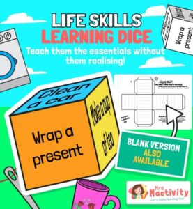 Life Skills School Closure Activity Dice | Mrs Mactivity
