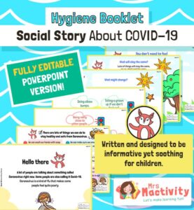 Coronavirus - COVID-19 Social Story Editable Version | Mrs Mactivity
