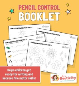 Pencil Control Practice Booklet | EYFS & KS1 Fine Motor Skills