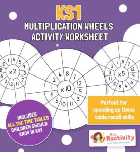 KS1 Multiplication Wheels Activity Worksheets – Engaging Practice For ...