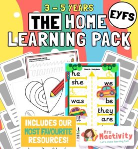 Early Years Home Learning Pack | Mrs Mactivity