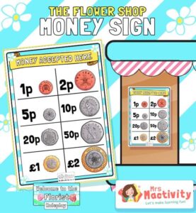 The Flower Shop Money Poster | Mrs Mactivity