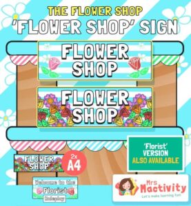 The Flower Shop Welcome Banners | Mrs Mactivity