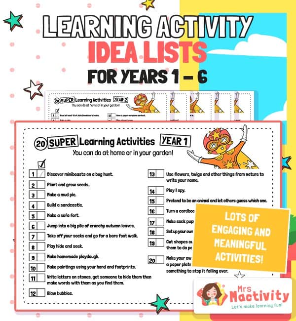 Super Home Learning Activities Years 1-6 | Mrs Mactivity
