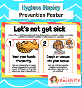 Sickness Spreading Prevention Poster | Mrs Mactivity