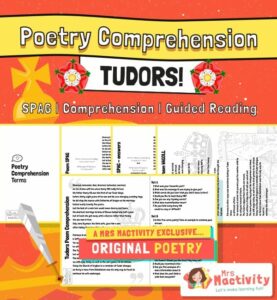 Original Tudors Poetry Comprehension And Guided Reading Activity | Mrs ...