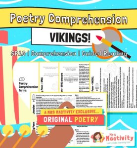 Original Vikings Poetry Comprehension And Guided Reading Activity | Mrs ...