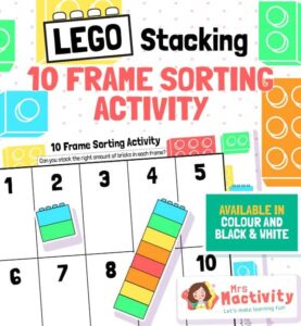 Lego Stacking Frame Sorting Activity | Mrs Mactivity