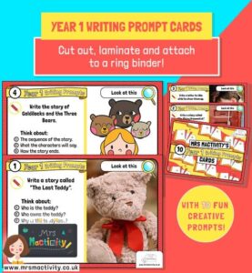 Year 1 Writing Prompt Cards | Mrs Mactivity