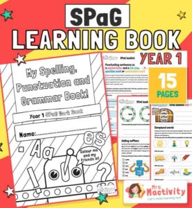 Year 1 (Age 5-6) SPaG Workbook | SPaG Worksheets