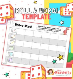 Roll-a-Word Template | Mrs Mactivity