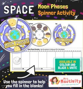The Phases Of The Moon Ordering Activity | Mrs Mactivity