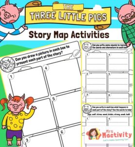 Three Little Pigs Story Map Activities | Mrs Mactivity