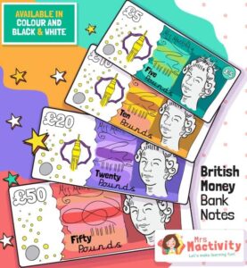 Shop Role-Play British Play Money | Mrs Mactivity