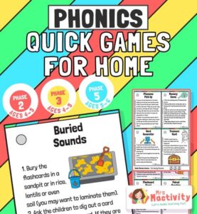 Home Learning Phonics Quick Games | Mrs Mactivity