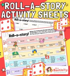 Roll A Story Activity Sheets | Mrs Mactivity