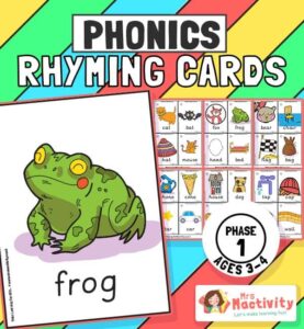 Phase 1 Phonics Rhyming Cards | Phase 1 Phonics Resources