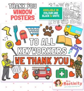 Key Workers Thank You Posters | Mrs Mactivity