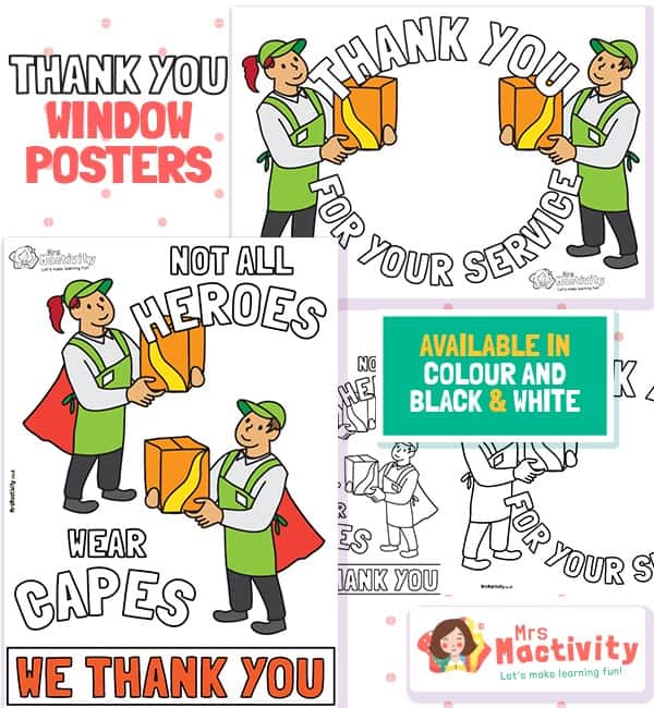 Retail Workers Thank You Posters | Mrs Mactivity