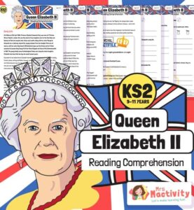 KS2 Queen Elizabeth II Reading Comprehension | The Queen Primary Resources