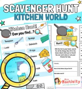 Kitchen Scavenger Hunt | Mrs Mactivity