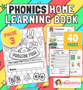 Age 4-5 Phonics Booklet (Phase 3) | Phase 3 Phonics Worksheets