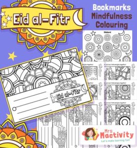 Eid And Ramadan Mindfulness Colouring Bookmarks | Mrs Mactivity