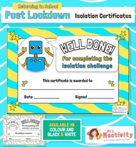 Post Lockdown Resources EYFS KS1 KS2 Kids Children Wellbeing