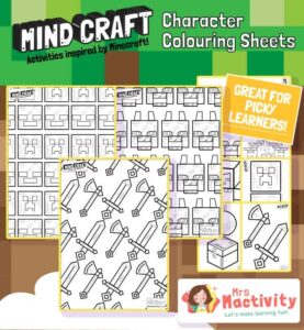 Mind-Craft Colouring Sheets | Minecraft Resources KS1 KS2