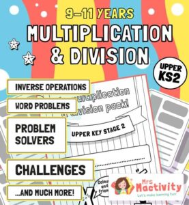 Upper KS2 (9-11) Multiplication And Division Unit Pack | Mrs Mactivity