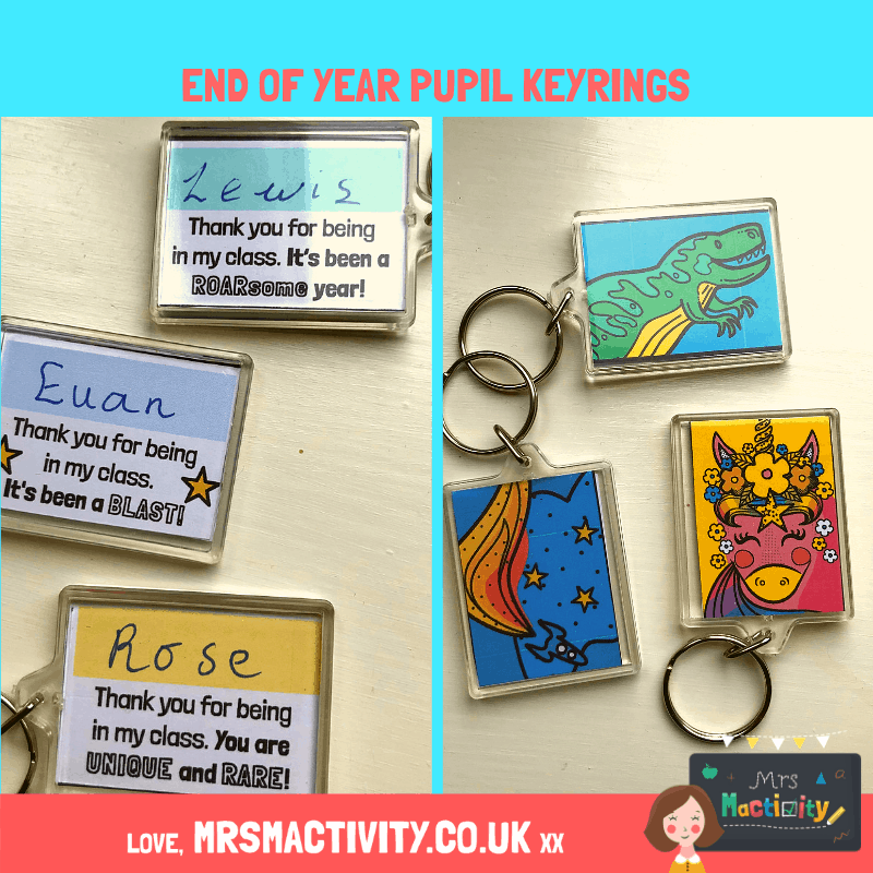 End of term gifts for pupils keyrings-2 – Mrs Mactivity
