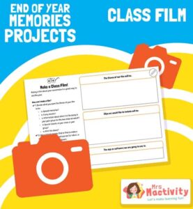End Of Year Memories Project - Class Film Activity | Post SATs Resources
