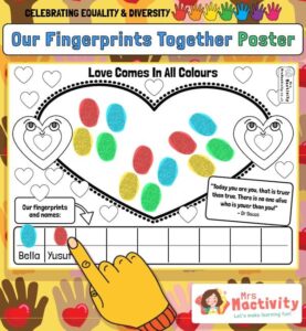 Celebrating Equality And Diversity Fingerprints Activity | Mrs Mactivity