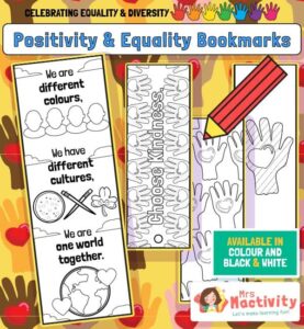Celebrating Equality And Diversity Bookmarks - Black & White | Primary ...