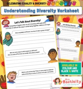 Diversity Worksheet For Primary Pupils – Celebrate Differences