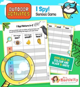 Outdoor Activities - I Spy Senses Game | Mrs Mactivity