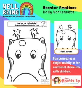 Monster Emotions Activity | Children's Mental Health Resources EYFS KS1 KS2
