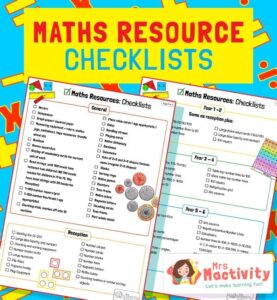 Maths Equipment Checklist | Mrs Mactivity