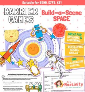 Space Barrier Game | Mrs Mactivity