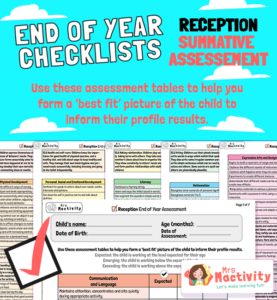 Reception End Of Year Assessment | EYFS Assessment Resources