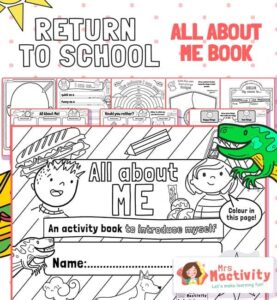 All About Me Booklet EYFS | Printable Back To School Activity