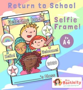 Back To School Selfie Frame | Mrs Mactivity
