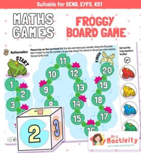 EYFS Counting To 20 Froggy Board Game | Mrs Mactivity