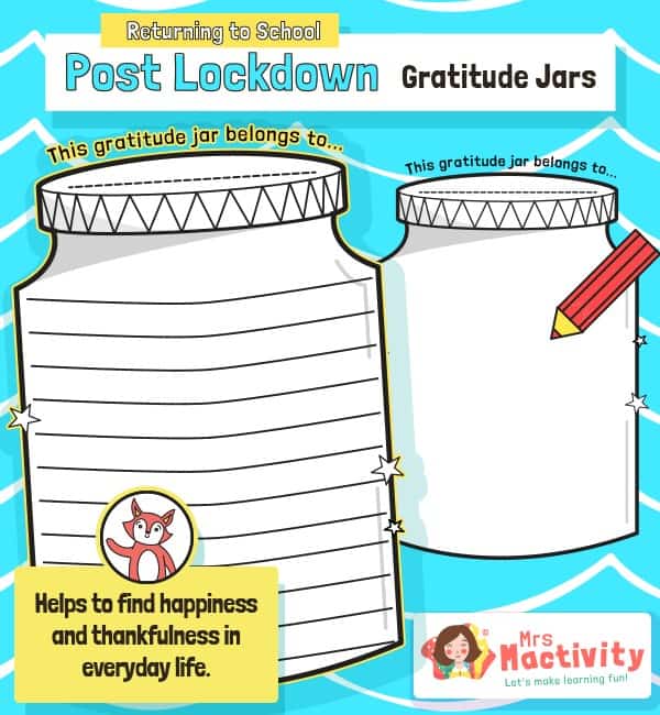 Post Lockdown Gratitude Jar Activity | Mrs Mactivity