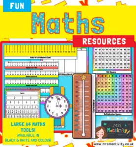 Maths Tools And Resources - A4 Size | Mrs Mactivity