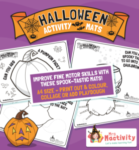 Halloween Playdough Activity Mats | EYFS And KS1 Fine Motor Activities